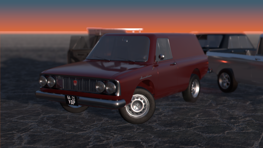 car kit asset for real-time graphics