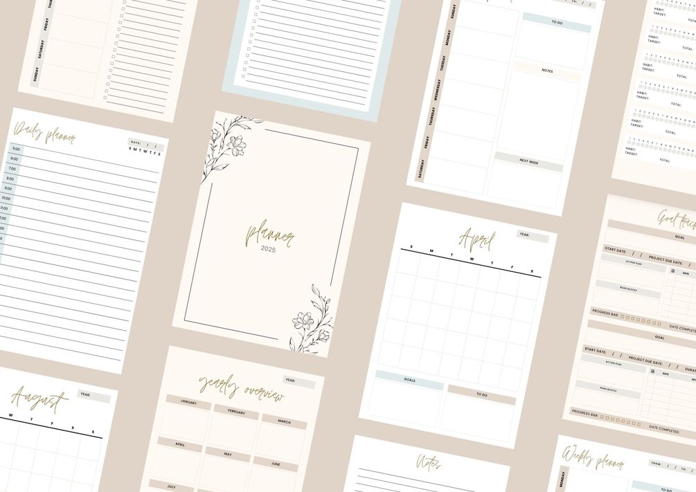 Digital or Printable Planner - A4 PDF