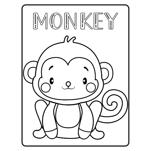 Animal Cute Template Doodles Coloring