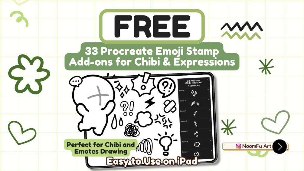 FREE! 30+ Emoji Booster Procreate Stamps – Perfect for Emotes, Chibi ...