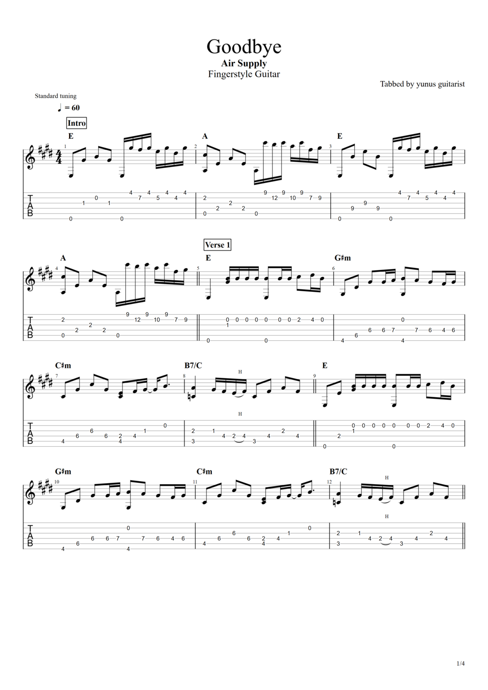 TAB - Goodbye - Air Supply