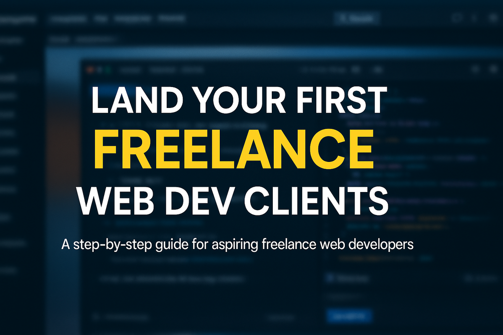 Land Your First Freelance Web Dev Clients in 30 Days