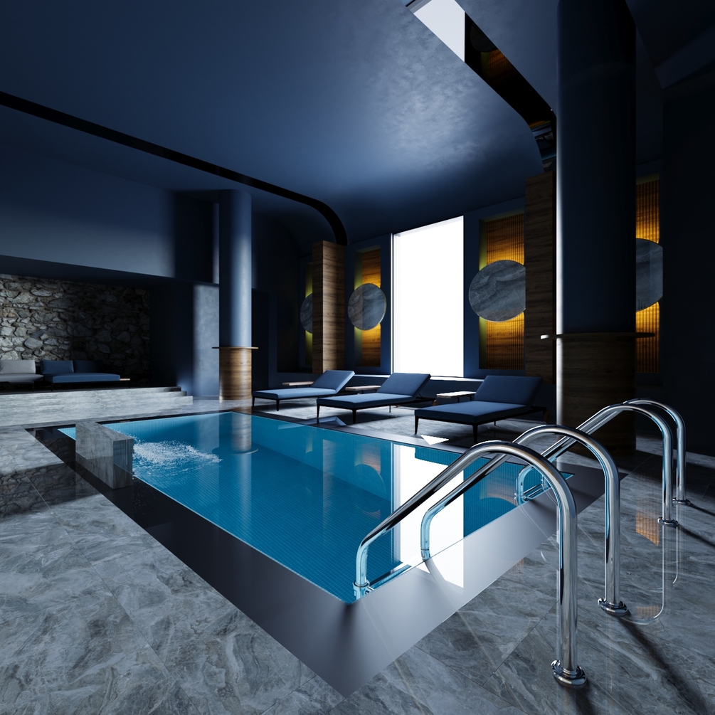 Interior - 3D Indoor Pool Scene - 260723