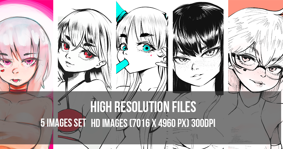 Digital ink drawings collection