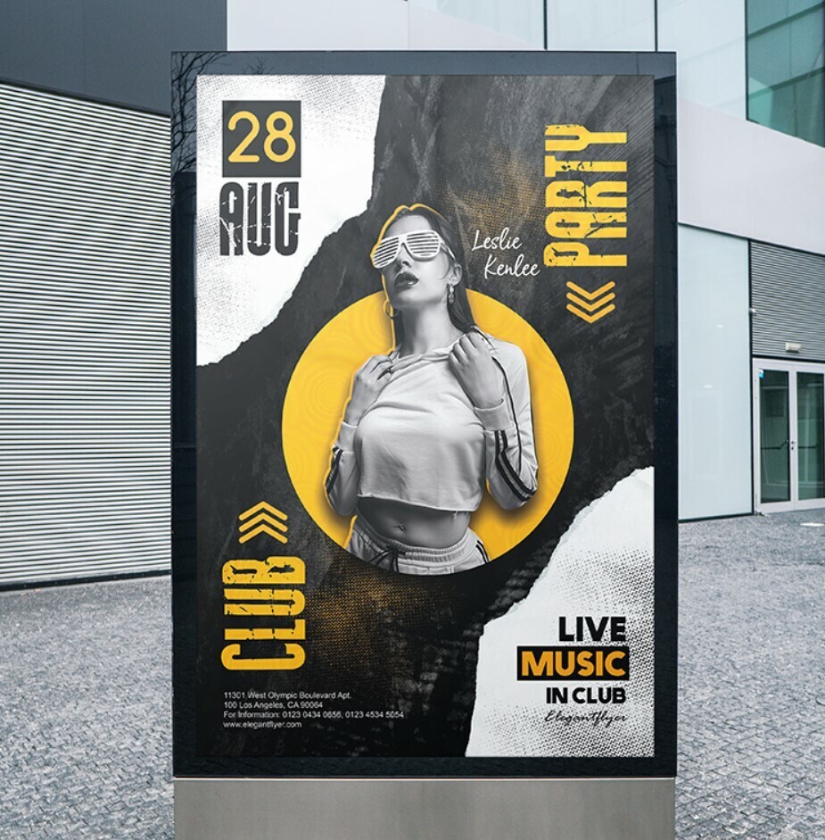 Club Party – Free PSD Poster Template