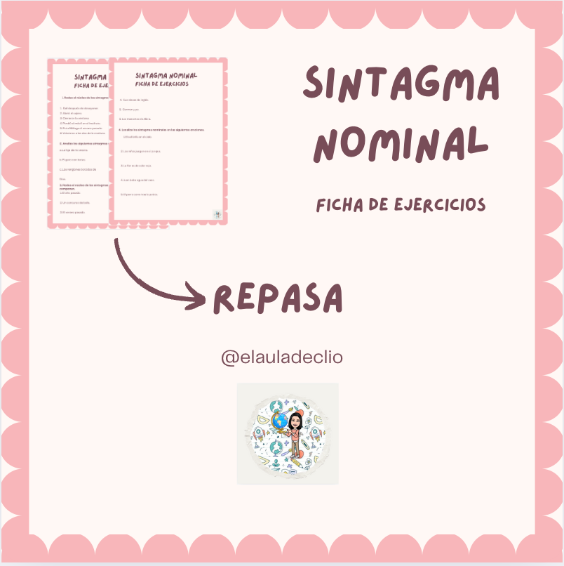 Sintagma nominal ficha ejercicios