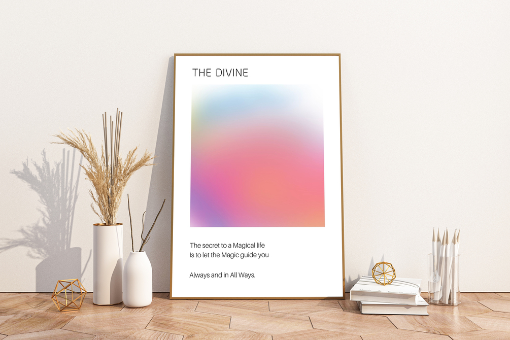 Manifestation wall art, The divine, The secret to a magical life