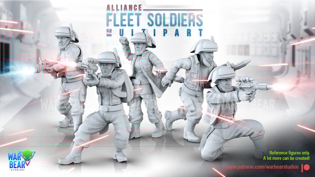 Multipart Alliance Fleet Soldiers