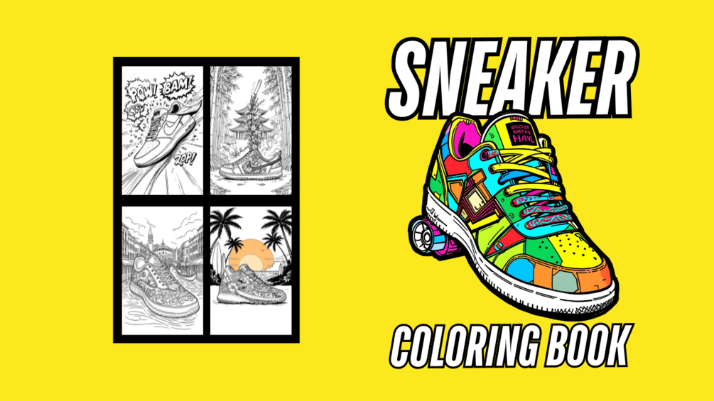Sneakers Coloring Book for All Ages | Relax and Unleash Creativity with ...