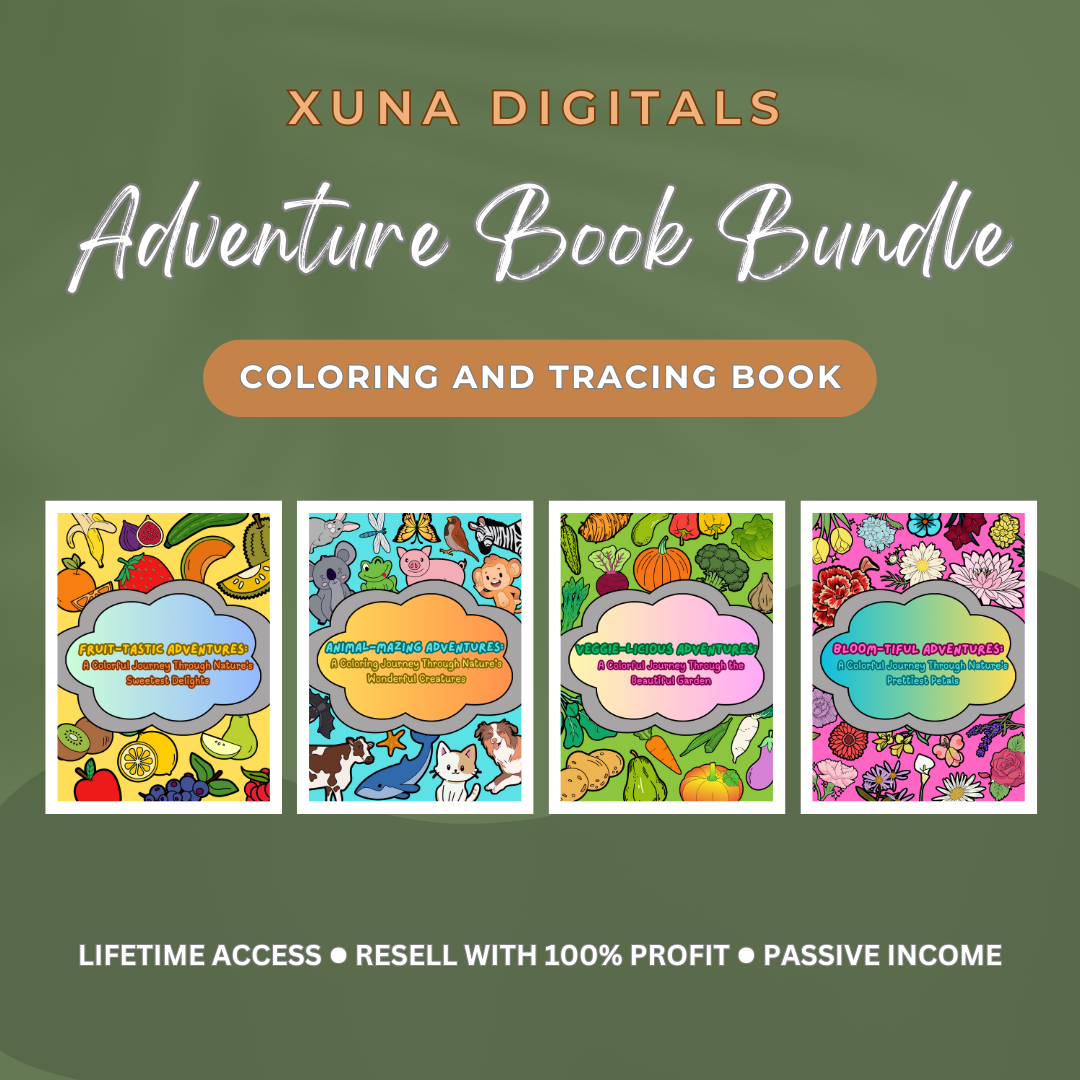 Adventure Coloring and Tracing Book Bundle Collection