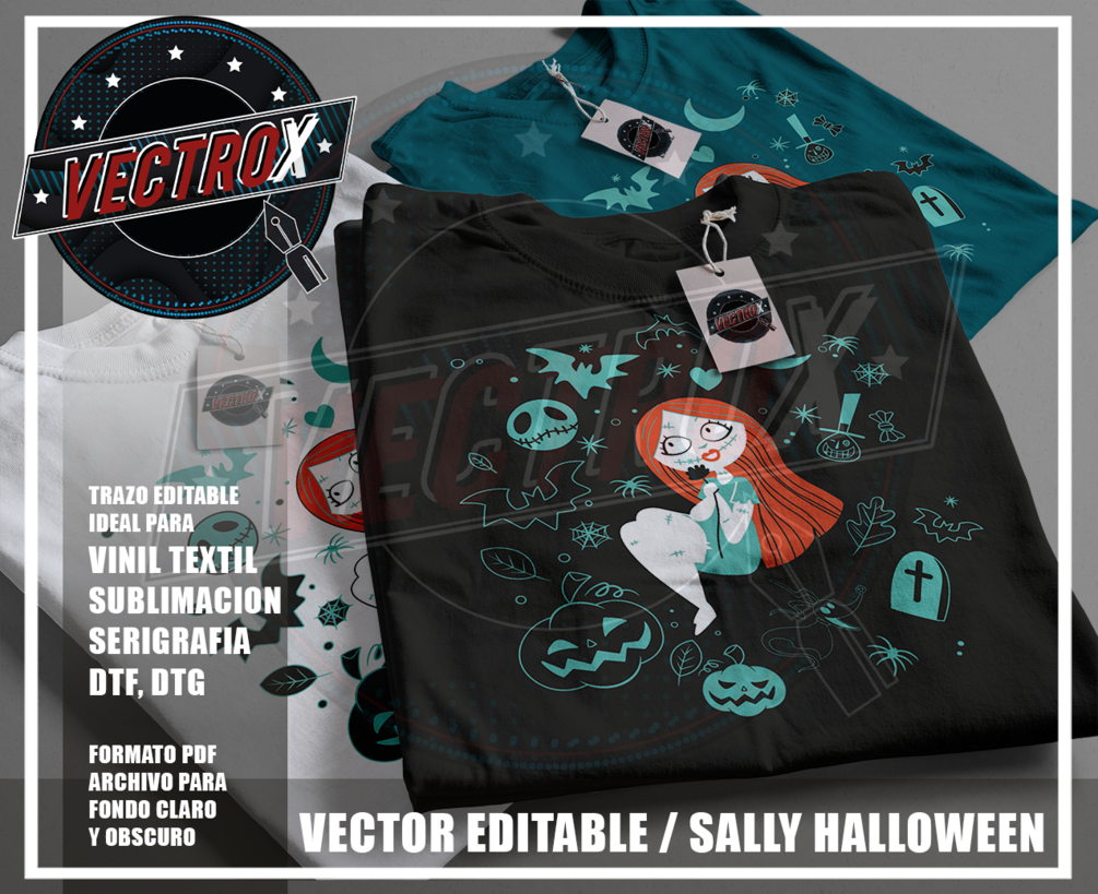 Vector Editable - Sally Halloween
