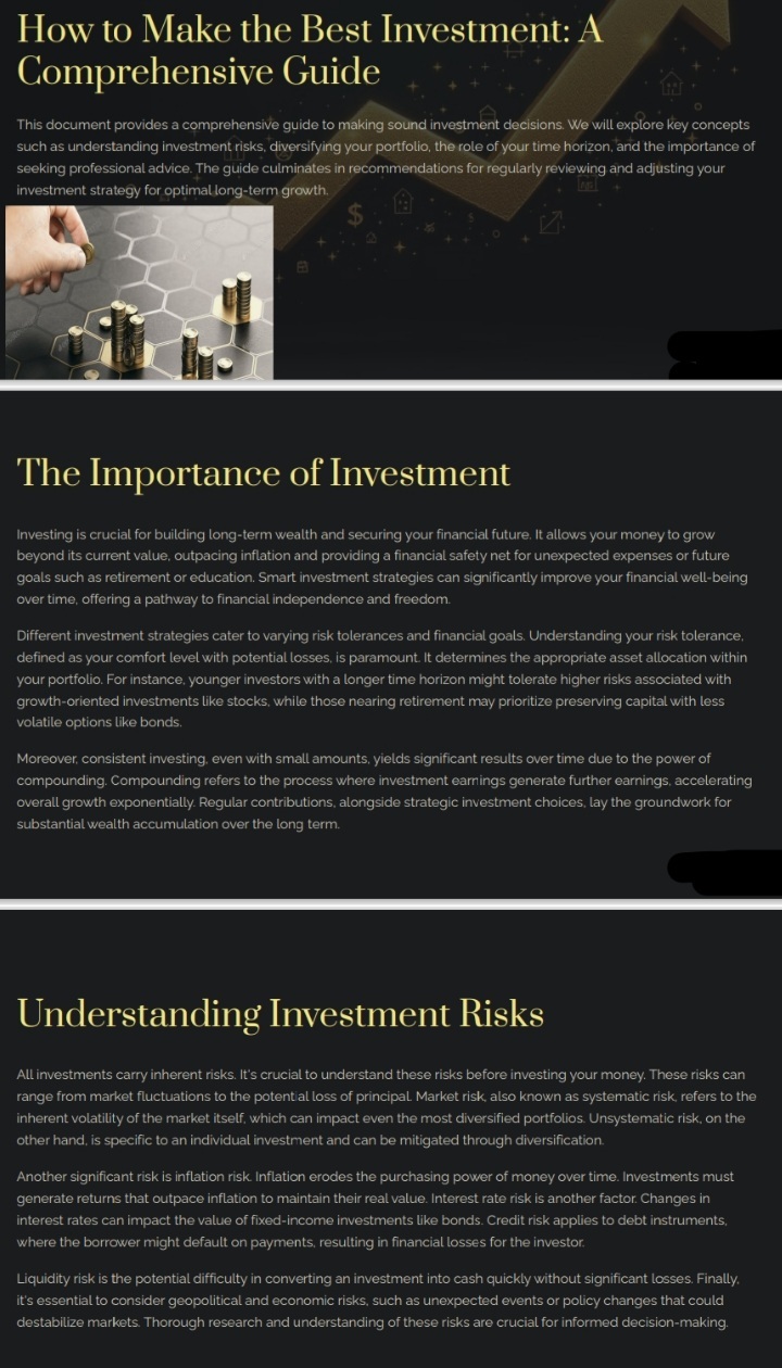 investment