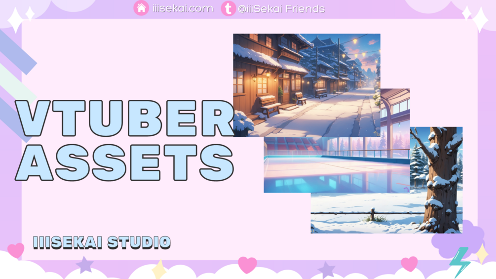 *FREE* Vtuber Assets - Cool Winter Backgrounds