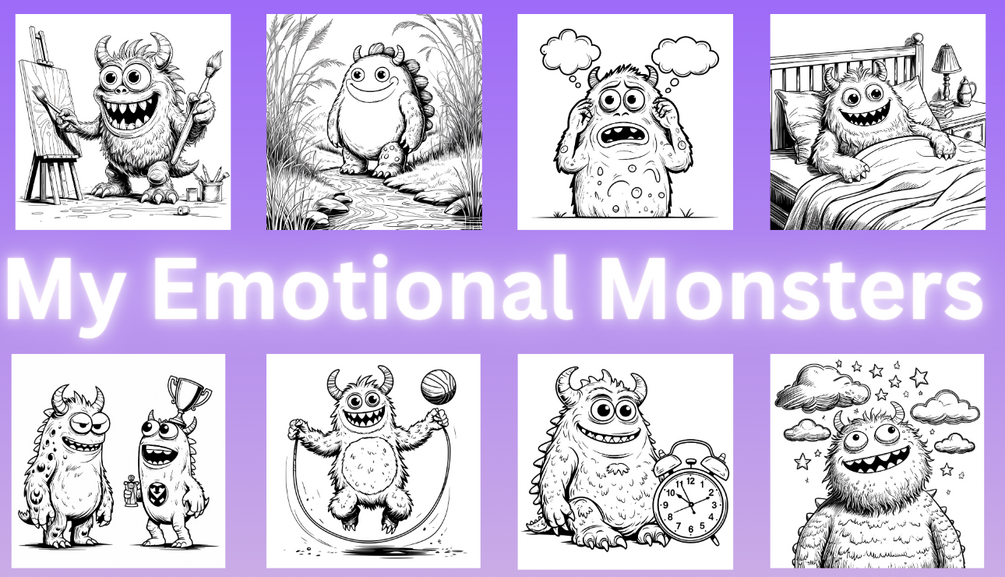 My Emotional Monsters Printables – 40 Fun expressive creatures (Kids ...