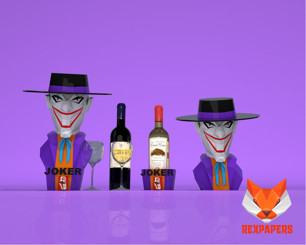 WINE BOX JOKER PAPERCRAFT