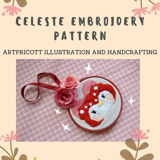 Celeste Embroidery Pattern, step by step with photographs, tutorial ...