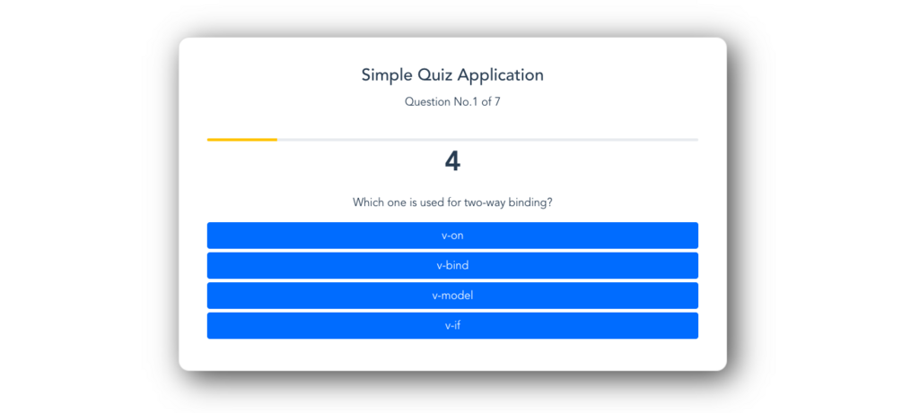 VueJS Quiz Application