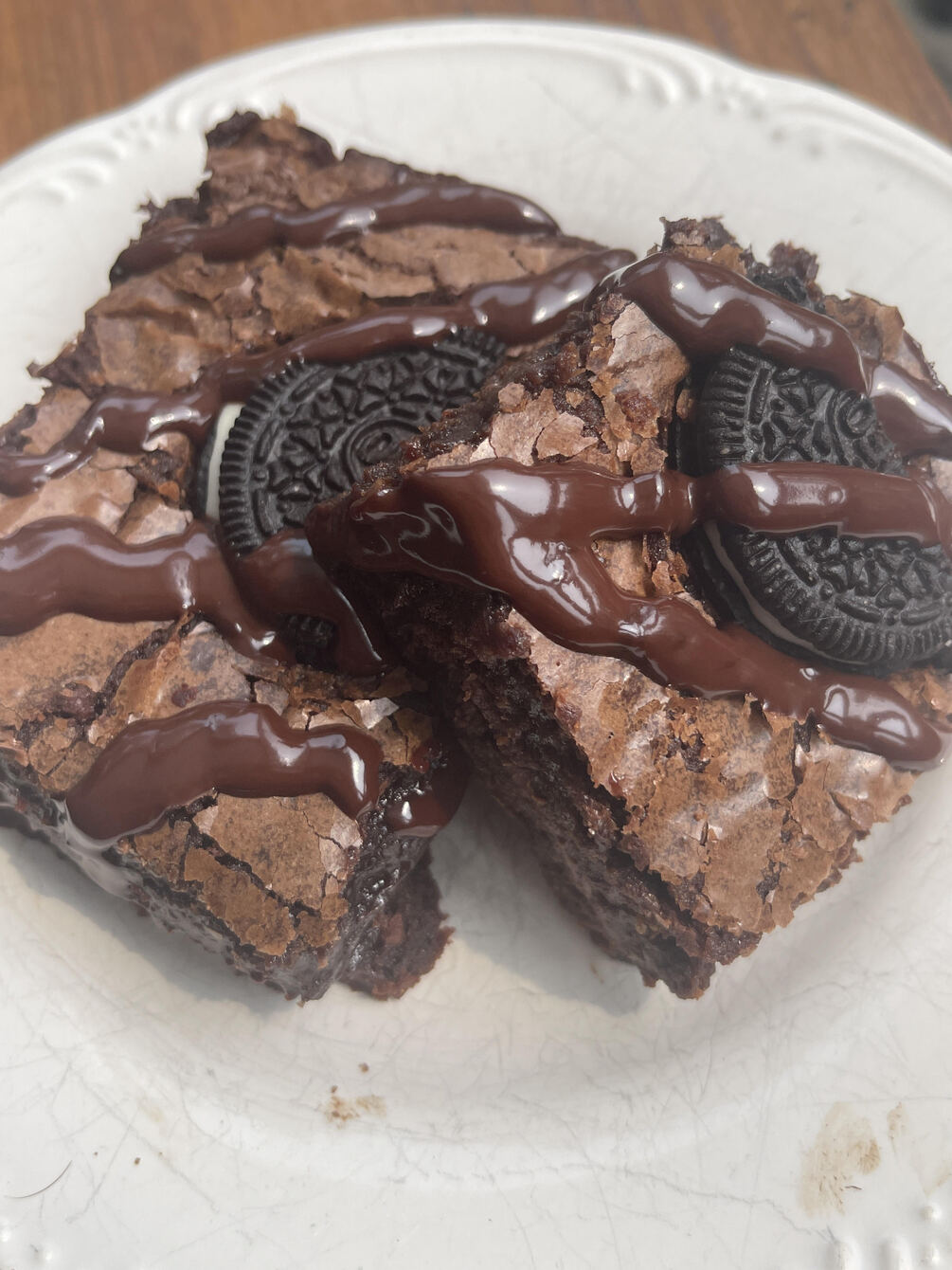 Triple Chocolate Oreo Brownies (6)
