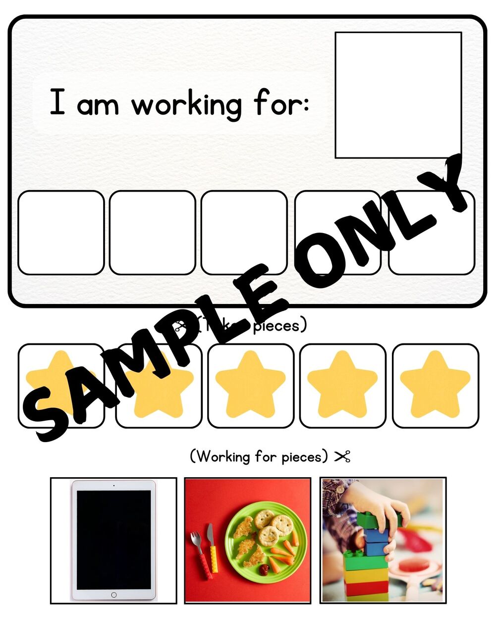 Behavior Reward Chart | Token Board for Autism, ADHD & ABA Therapy