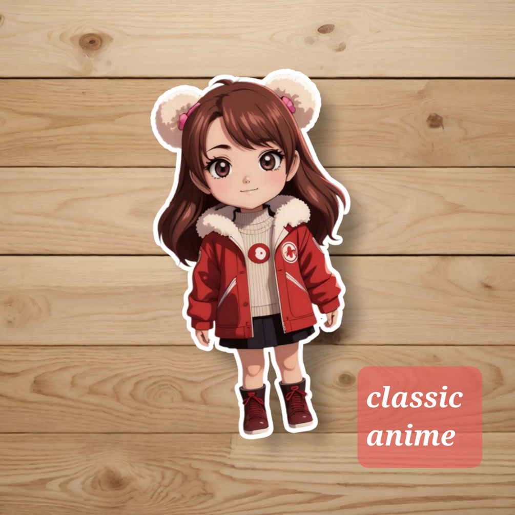 PLR 40 Pieces Transparent Background Chibi Sticker Template BUNDLE
