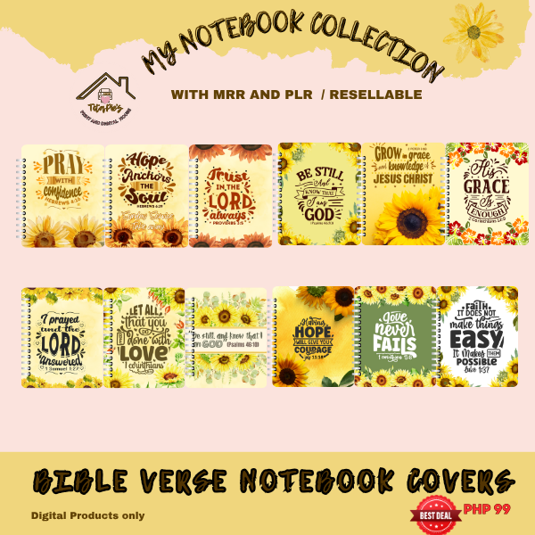 Bible Verse Notebook Covers
