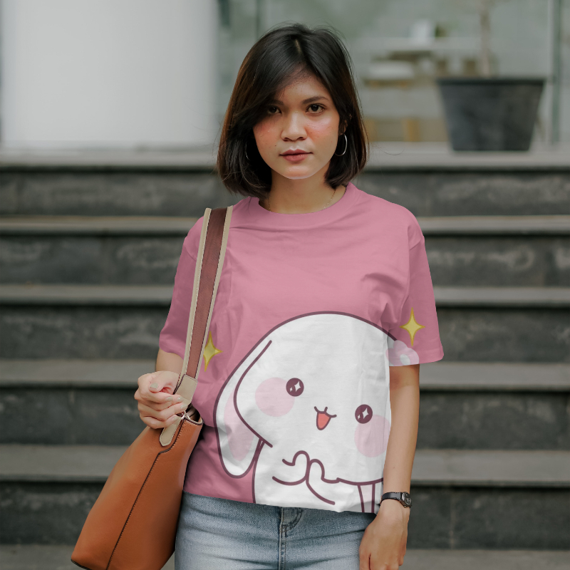 Sparkle bunny blush tee