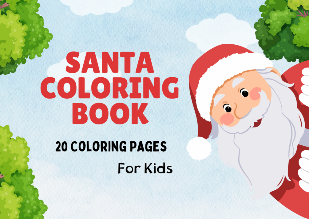 Santa Coloring Book for kids