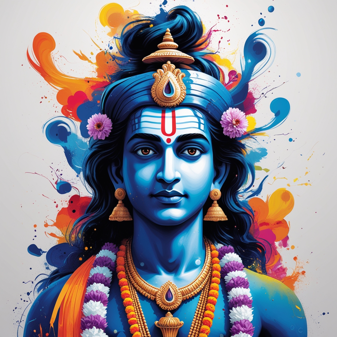 🌟Unleash the Divine: Abstract Expression Image of Gods 🎨