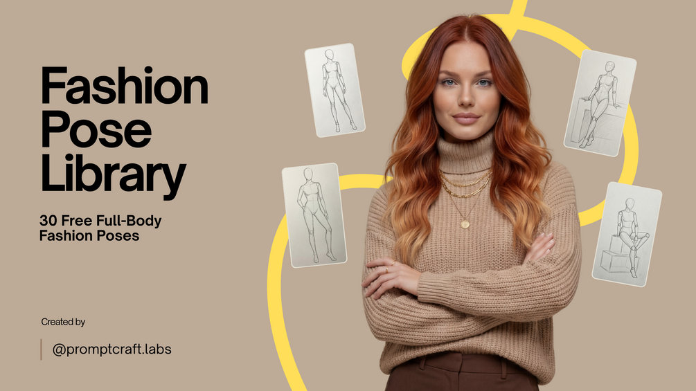 Fashion Pose Library — 30 Free Full-Body Fashion Poses