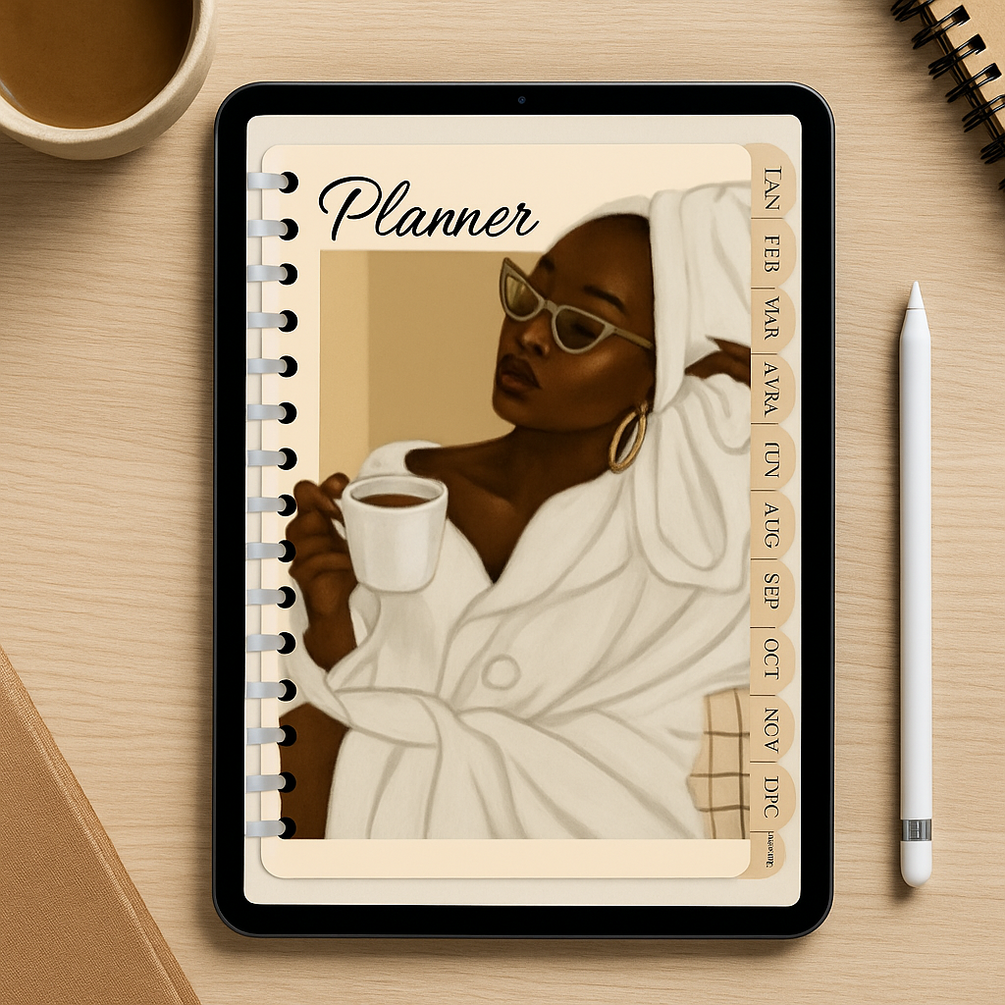 Undated Digital Monthly Planner – GoodNotes & iPad Friendly | Aesthetic ...