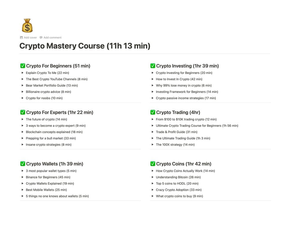 Crypto Mastery Course