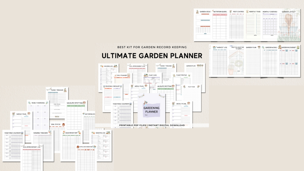 Gardening Planner Printable, Garden Planner, Plant Planner, Garden ...