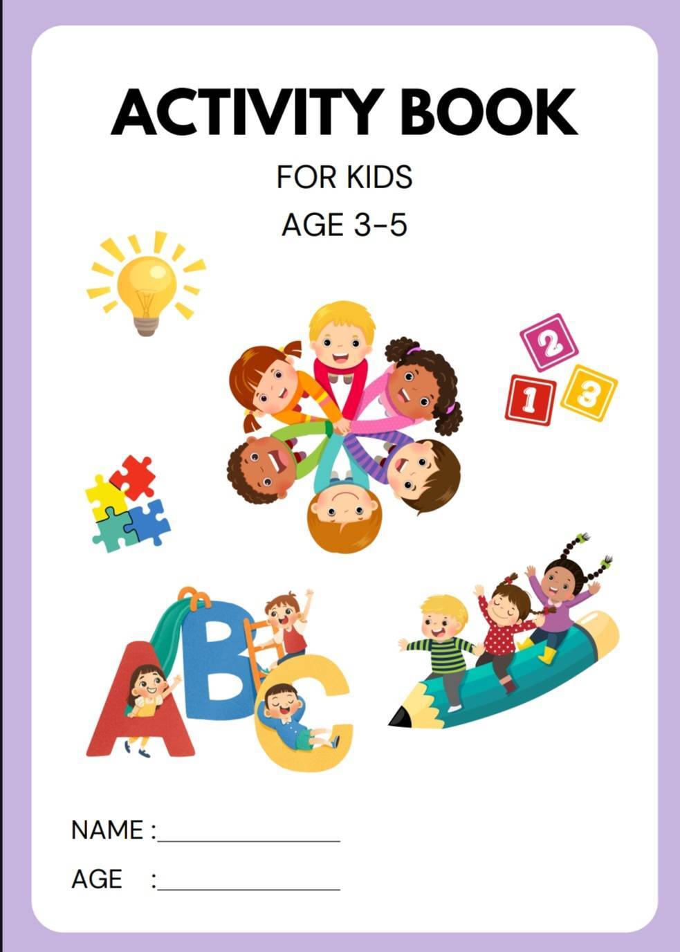 Activity Book For Kids (3-5 years old)