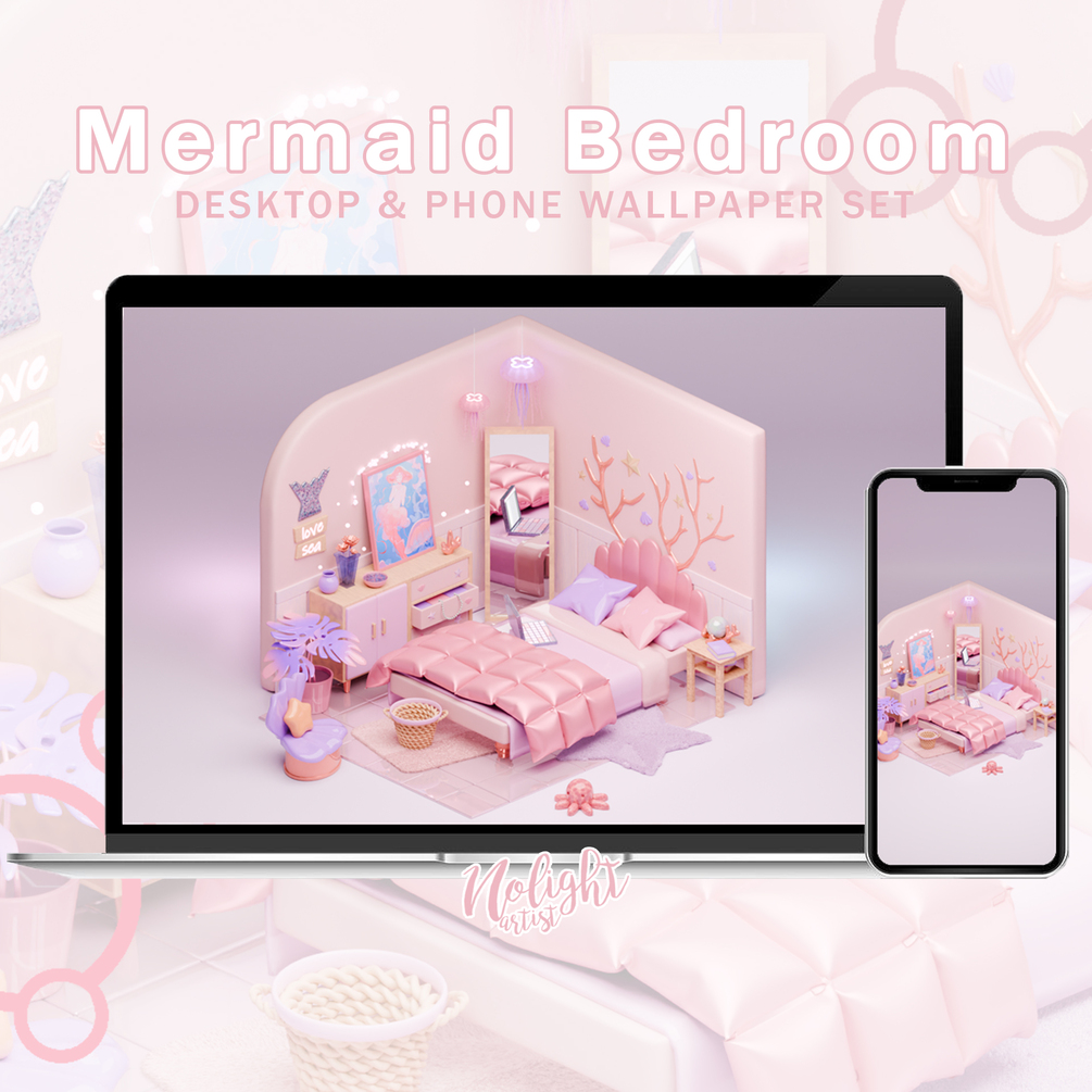 Mermaid Rooms wallpaper set 💖