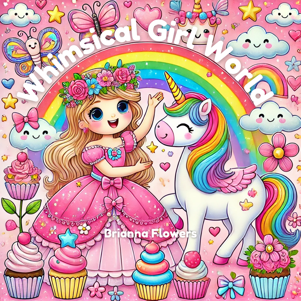Whimsical Girl World Coloring Book