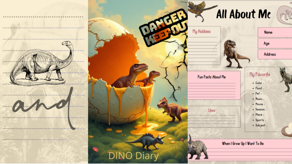 Dinosaur Diary for Kids