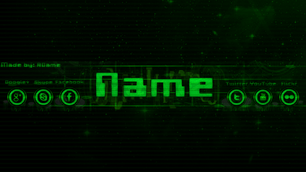 CHEAP Tech-Themed YouTube Banner Template