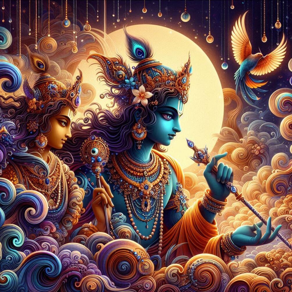 🎨 Divine Expressions: Abstract Images of Gods 🌟
