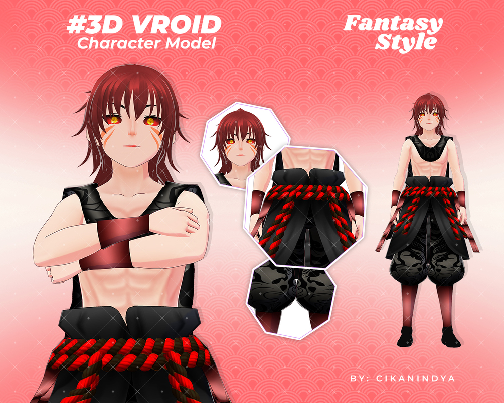 Persona Stream Master 3D Vroid Model Naboru Takimura for Memorable ...