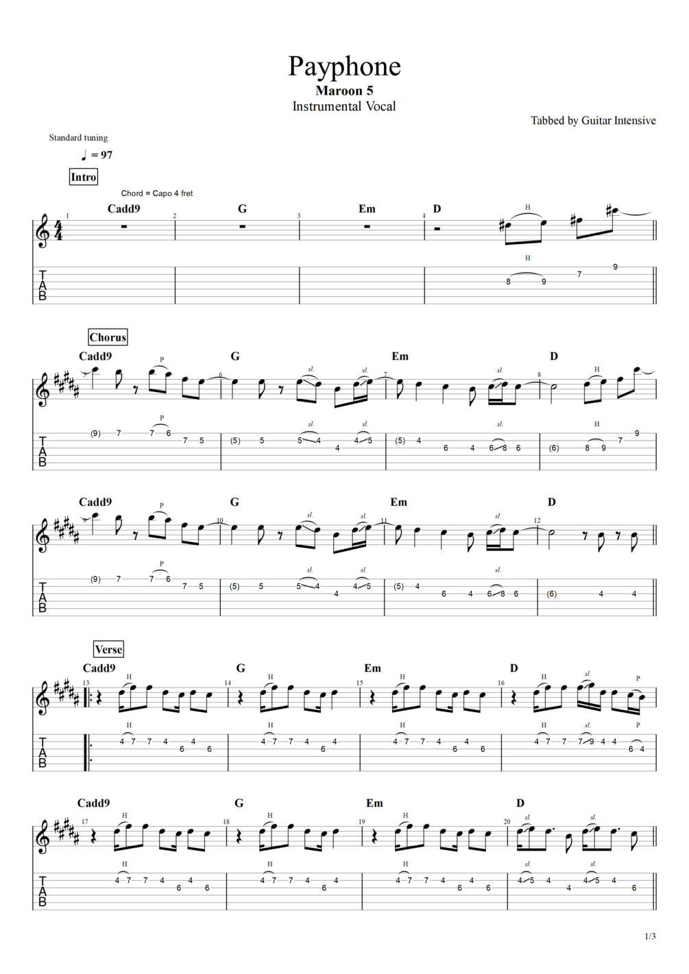 TAB.Payphone - Maroon 5