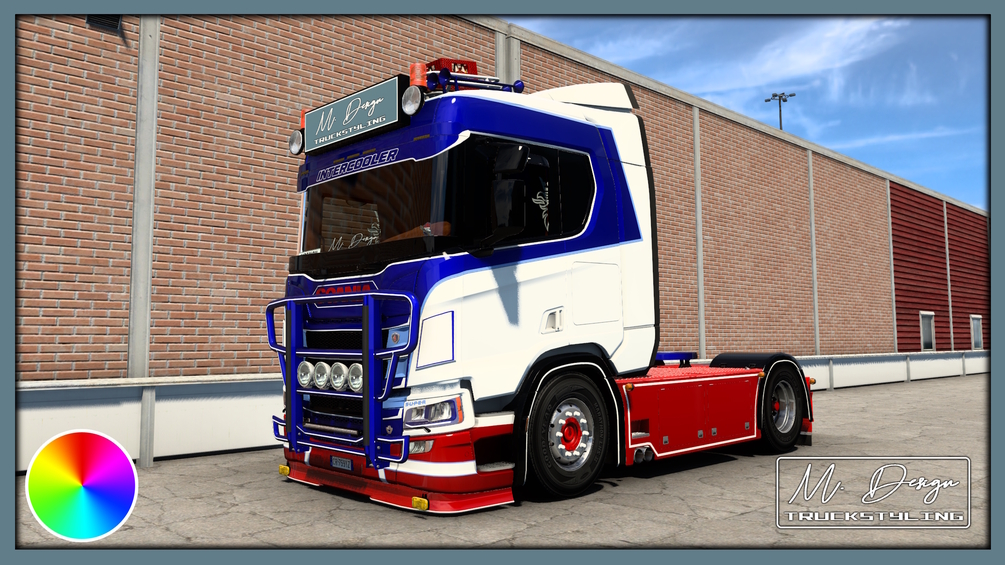 SCANIA NG R HARTMANN EDITION - SKIN METALLIC CHANGE COLORS - 1.49 - ETS2