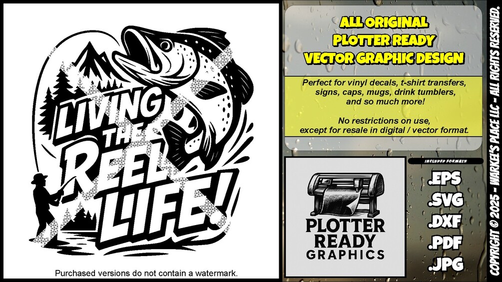 Living the Reel Life! - Reel Life Vibes: Plotter Ready Vector Artwork