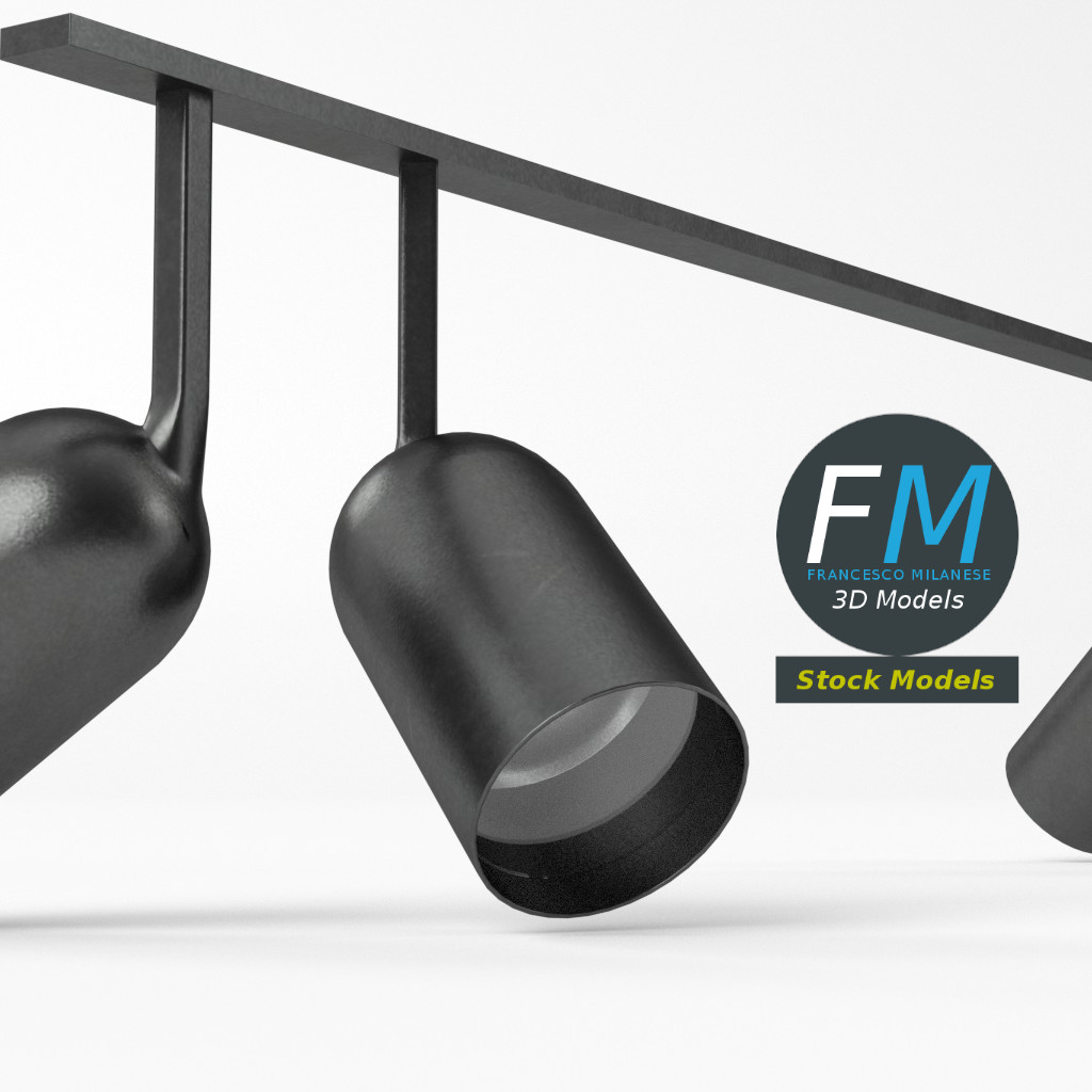 3D MODEL - Studio light ceiling frame