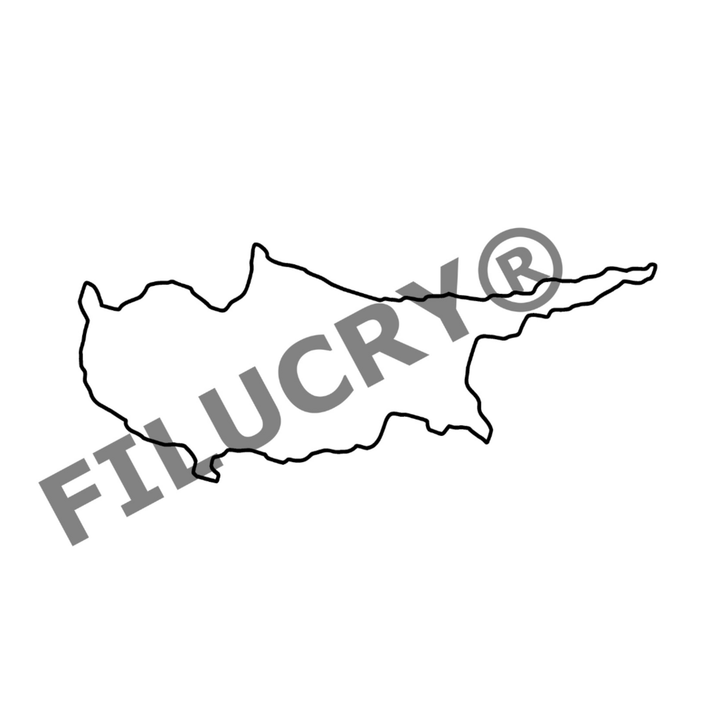Cyprus Outline SVG, PNG, JPG, PDF