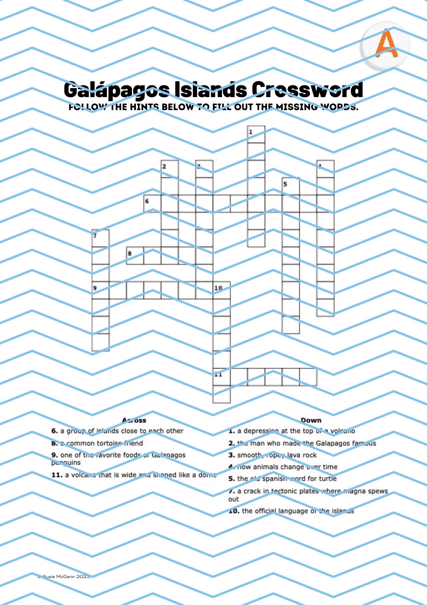 Galápagos Islands Activity Book for Kids