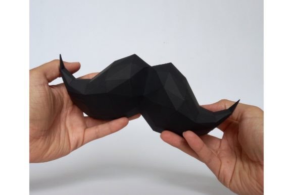 3D Papercraft Mustache Box