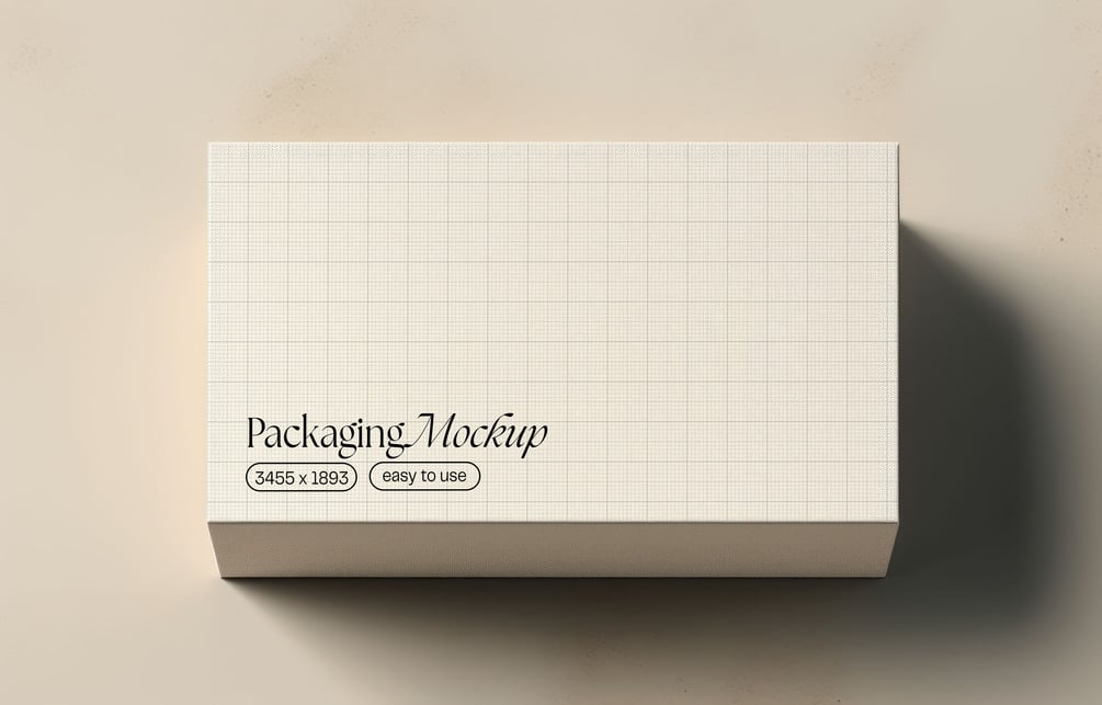 Minimalist Packaging Box Mockup / #59