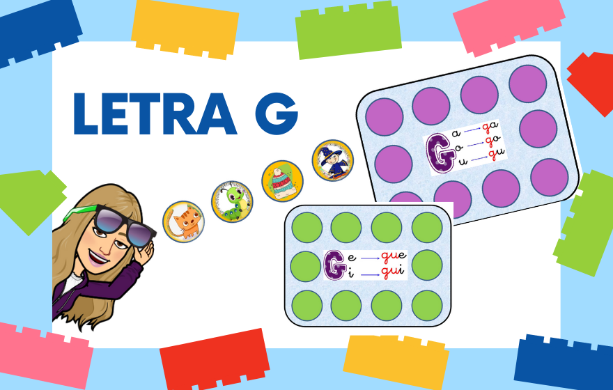 Juego manipulativo letra G (ga,go,gu,gue,gui,güe,güi)