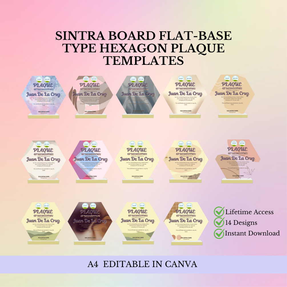 HEXAGON SINTRA FLAT PLAQUE