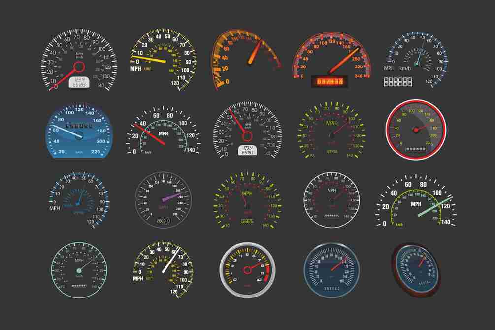 Car Speedometer SVG Bundle - Racing Vehicle Gauge Cut Files for Cricut ...